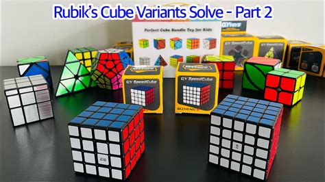 Rubiks Cube Variants Solve Part 2 Youtube