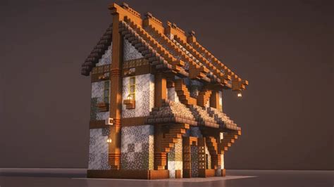 Simple Angled Medieval White House L Free Download L Minecraft Map