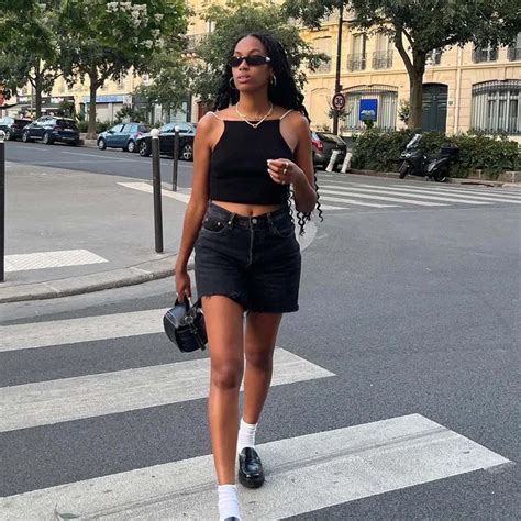 High Waisted Shorts With Crop Tops