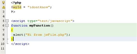 How To Mix Javascript Js Filescript Embedded With Php And Php Code In