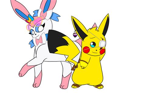 Fnafadv Pikachu X Sylveon By Fnafadv On Deviantart