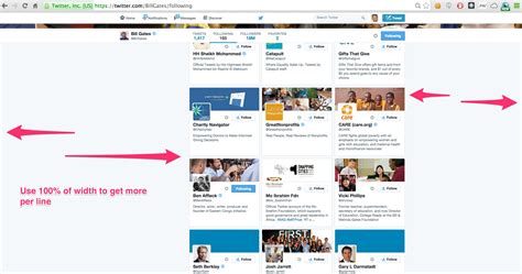 How To Modify Html Css For Twitter Com Following To Use 100 Width Of Page Stack