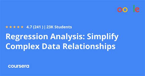 Regression Analysis Simplify Complex Data Relationships Coursera