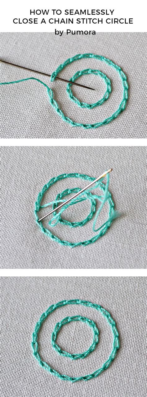 The Key To Neat Chain Stitches Circles