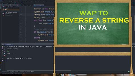 Program To Reverse A String In Java By Justwritecode Youtube