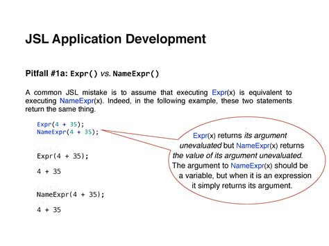 Tutorial Using Jsl To Develop Efficient Robust Non Trivial