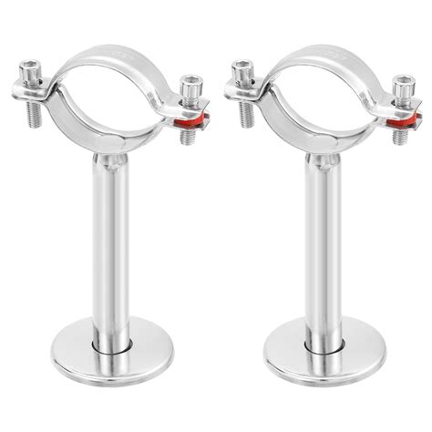 Uxcell Pipe Supports Stainless Steel Wall Mount Ceiling Mount Pipe