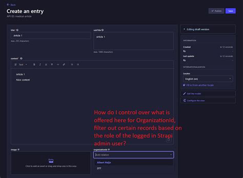 Admin Panel Content Manager Filter Related Records Offered For Type