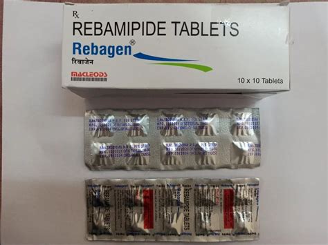 Rebagen Rebamipide 100mg Tablets Non Prescription Treatment Gastric Care At Rs 110 Stripe In