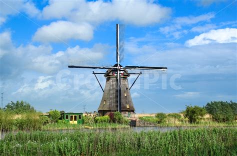 풍차 네덜란드 로테르담 파란 하늘 사진이미지일러스트캘리그라피 Sinsy작가