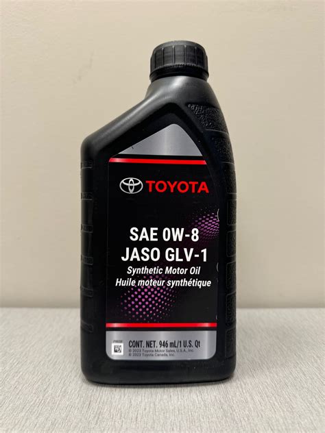 Genuine Toyotalexus Synthetic Motor Oil Sae 0w 8 Jaso