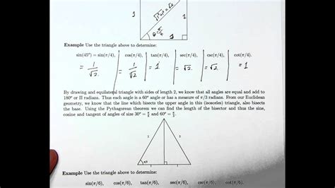 precalculus lecture 14 part 4 trigonometric functions evaluated at