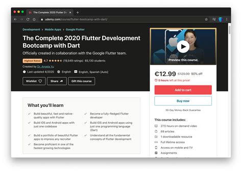 Udemy Discount Issue 62 Dwyl Learn Flutter GitHub