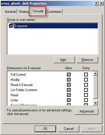 WeB LoG S JuUiER เรอง permission สำหรบ share file ใน Xp Server