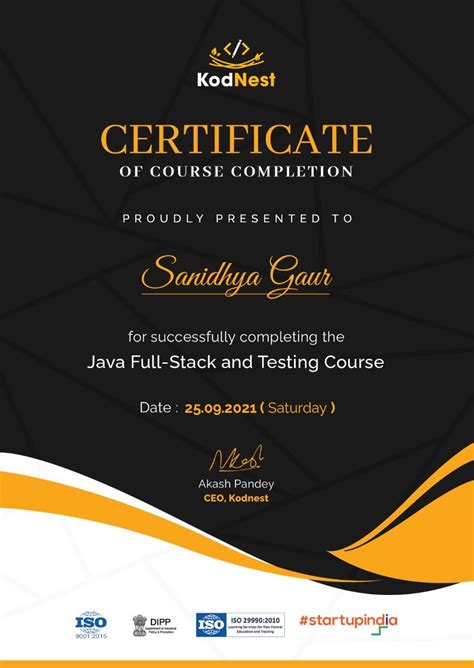 Sanidhya Gaur On Linkedin Hello Connection I Have Started This Course From November 2020 I
