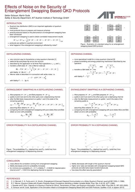 Pdf Effects Of Noise On The Security Of Entanglement Swapping Based Qkd Protocols