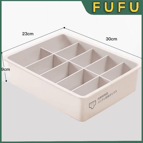 Jual FUFU Storage Box Storage Box Underwear Penyimpanan Underwear Storage Box Sekat Tempat