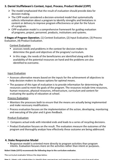 Chapter 4 Module 5 Curriculum Evaluation And The Teacher Pdf Evaluation Business