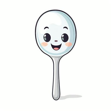 Smiling Spoon Cartoon Vector Illustration Premium Ai Generated Image