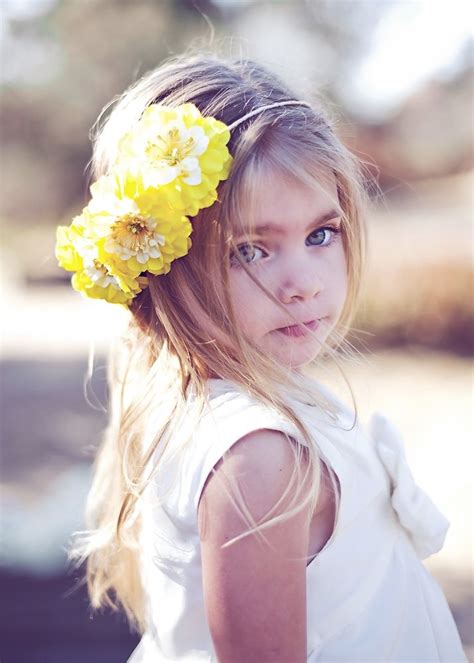 Simply Gorgeous Bohemian Style Flower Girlfor Aunt Deannas Wedding