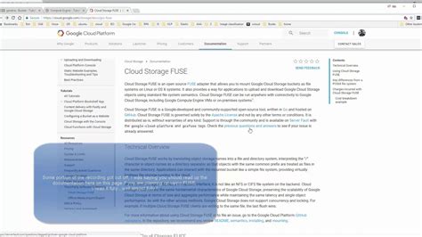 Google Cloud Storage FUSE YouTube
