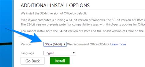 How To Install The 64 Bit Version Of Office 365 For Windows