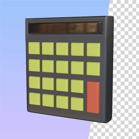 Icône 3d De La Calculatrice Psd Premium