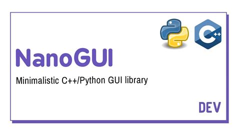 nanogui minimalistic c python gui library
