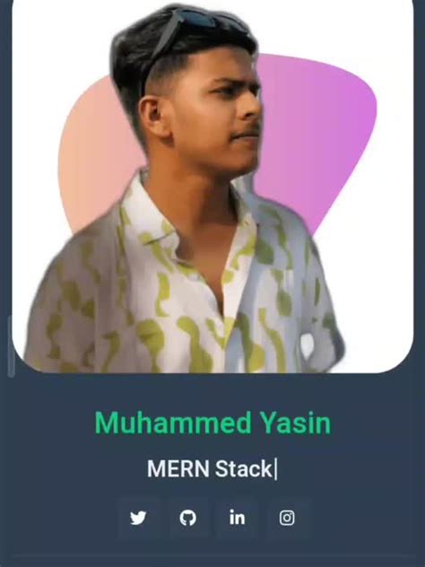 Muhammed Yasin P On Linkedin Webdevelopment Portfolio Html Css