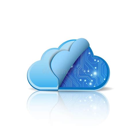 Cloud Computing Diagram Stock Vector Illustration Of Connection 32374981