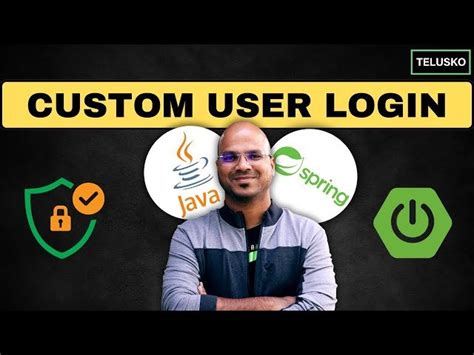 Free Video Spring Security Custom Login Lecture 30 From Telusko