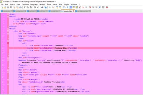 Belajar Membuat Web Html Css Dengan Tema Sekolah