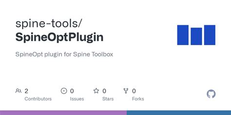 github spine tools spineoptplugin spineopt plugin for spine toolbox