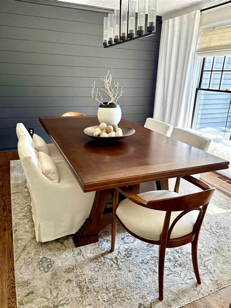 Restoration Hardware Rh Low Belgian Slipcovered Slope Arm Dining Side