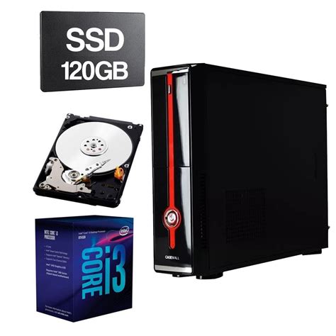 Computador Slim Home Cpu Intel Core I3 8100 3 6ghz 8gb Ddr4 Ssd 120gb Hd 1tb Francavirtual