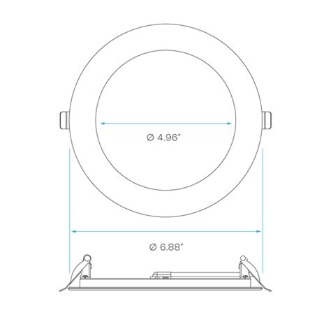 6 Fire Rated Canless Wafer Spotlight 5 Cct Selectable — Bulb Center
