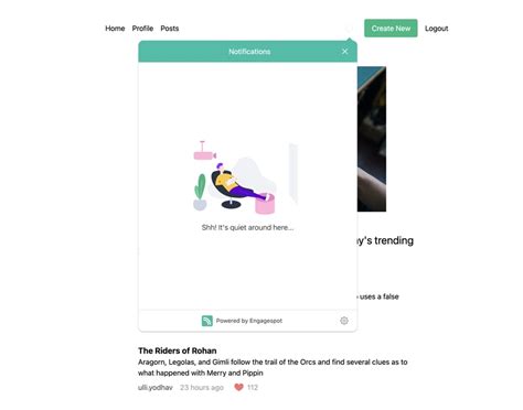 Build A Full Fledged Notification Center On Your React App Using Engagespot Part 1 Dev Community