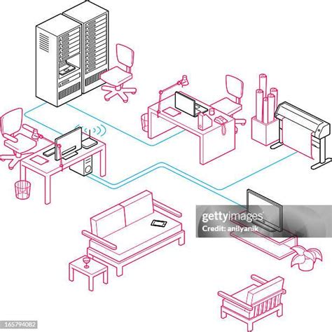 4 133 Office Network Infrastructure High Res Illustrations Getty Images