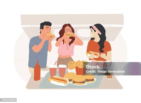 패스트 푸드 격리 개념 벡터 그림입니다 감자 요리에 대한 스톡 벡터 아트 및 기타 이미지 감자 요리 개념 거리 Istock