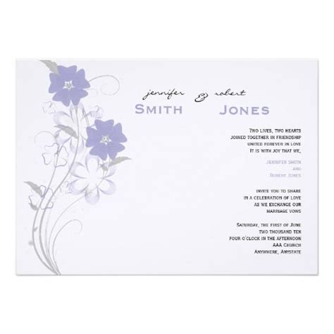 Budding Romance In Lavender Wedding Invitation Yellow Wedding