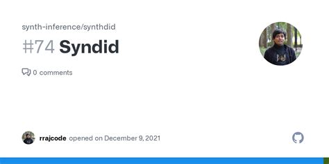 Syndid · Issue 74 · Synth Inferencesynthdid · Github