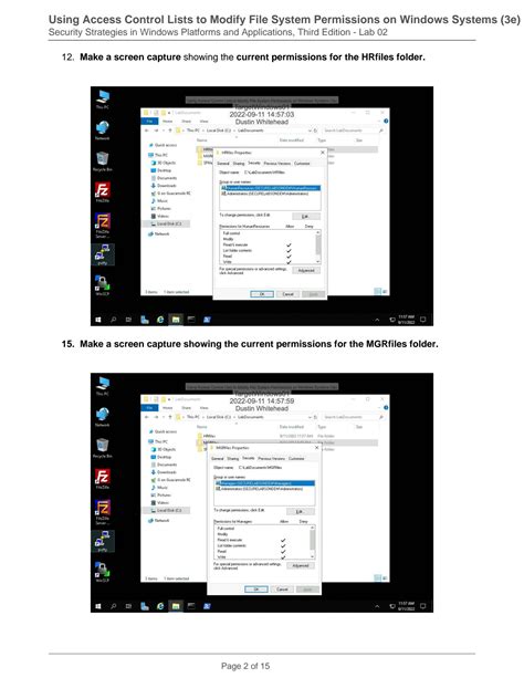 solution using access control lists to modify file system permissions