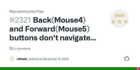 Backmouse4 And Forwardmouse5 Buttons Dont Navigate Backdwardsforwards · Issue 2321