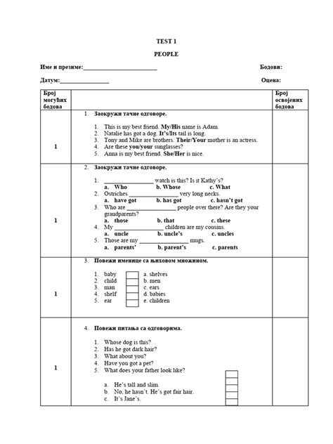 Kontrolni 5 Razred Pdf