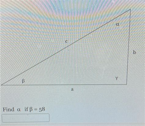 Solved Find α if β 58 Chegg com
