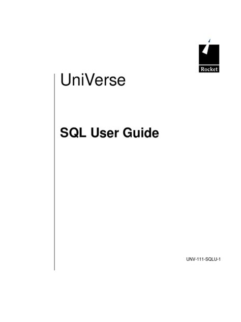 Sqluser V11r1 Pdf Sql Databases