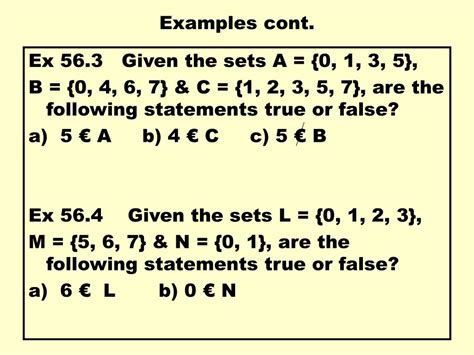 Ppt Lesson 56 Finite And Infinite Sets Membership In A Set Rearranging Before Graphing