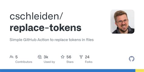 Github Cschleidenreplace Tokens Simple Github Action To Replace Tokens In Files