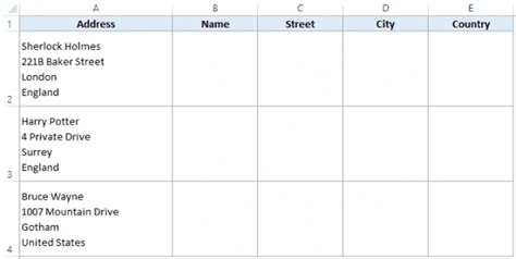 How To Split Multiple Lines In A Cell Into A Separate Cells Columns