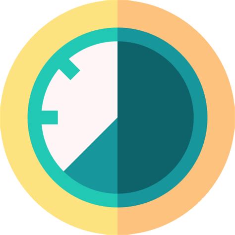 Clock Basic Straight Flat Icon